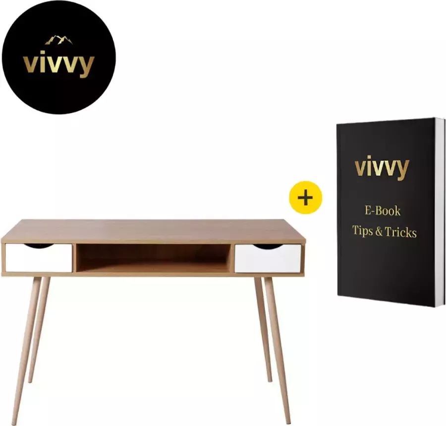 Vivvy Haltafel Met Lades Wandtafel Sidetable Console Tafel Hoogwaardige ...